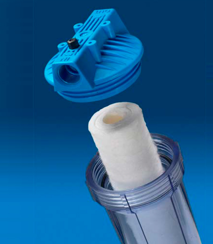 HOUSING AZUL 2.5" x 20" 3/4" NPT BLACK R - Hidromaster