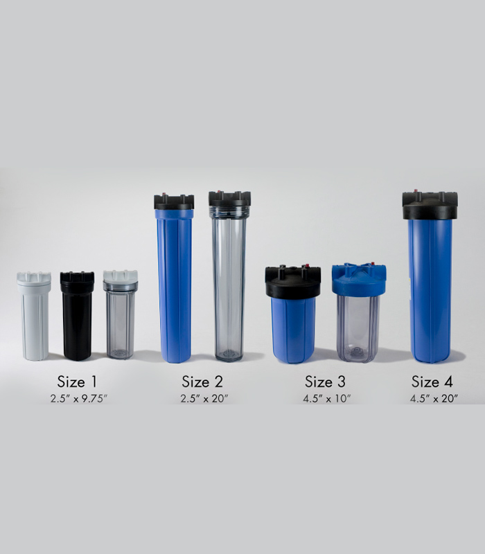 HOUSING AZUL 4.5" x 10" 3/4" NPT BLACK - Hidromaster